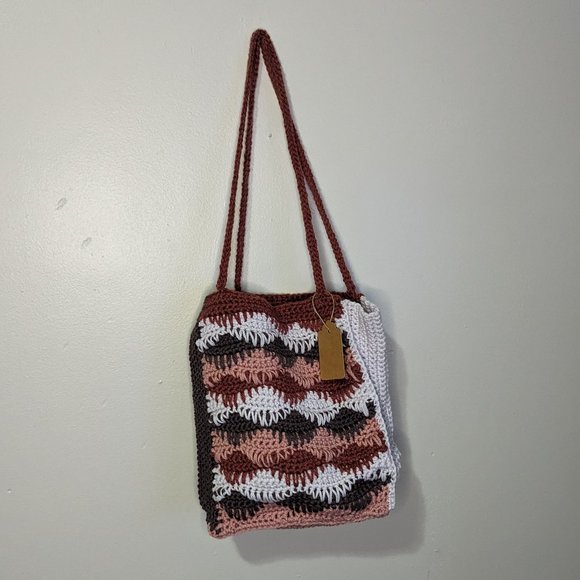 Hand Crafted | Bags | Hand Crafted Crochet Neapolitan Waves Tote Bag ...